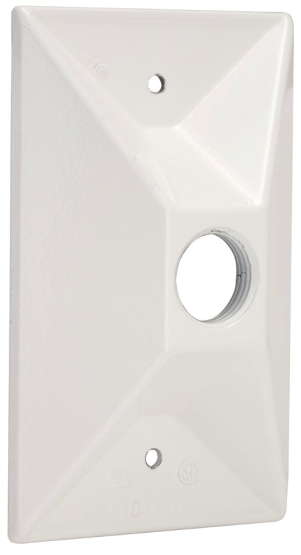 Hubbell 5186-6 Cover, Cluster, Lampholder, 4-19/32 in L, 2-27/32 in W ...