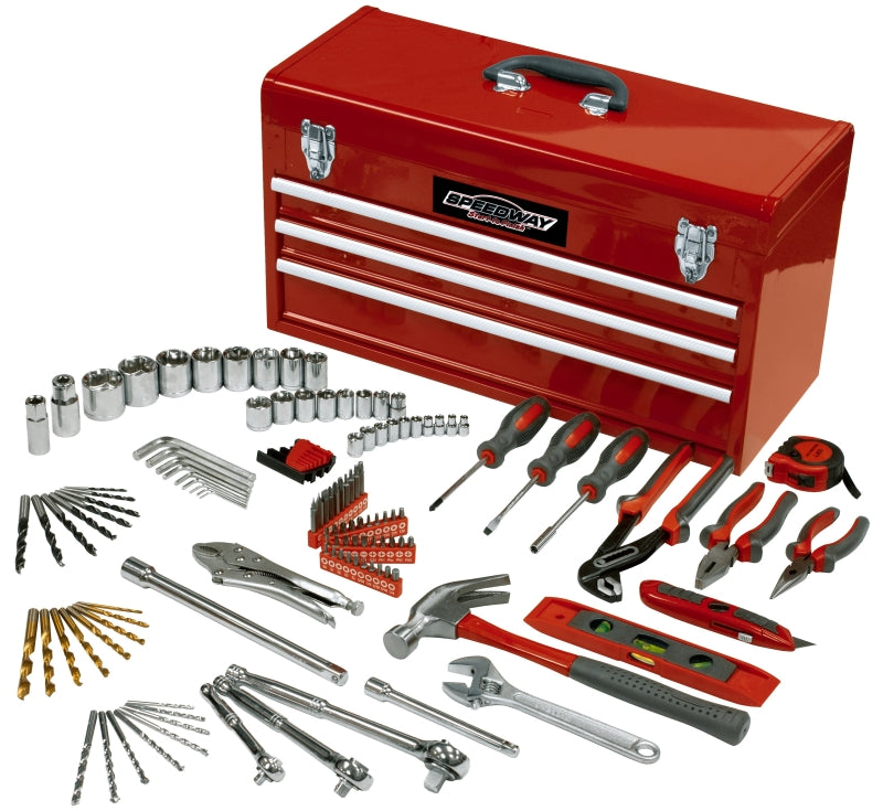 Speedway 8836 Tool Chest with Bonus Tool Set, 60 lb, 23-1/2 in OAW, 13 ...