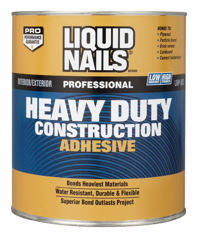 Liquid Nails Heavy Duty Construction Adhesive 1 qt. – Shell Lumber and ...