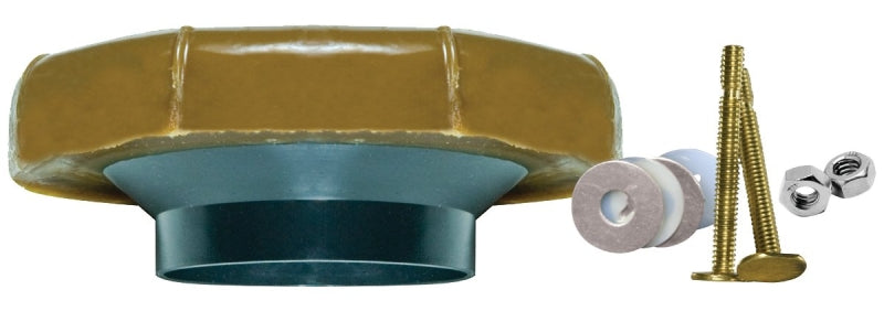 Fluidmaster 7512 Flanged Wax Seal and Bolts, Plastic, For: 3 in and 4 ...