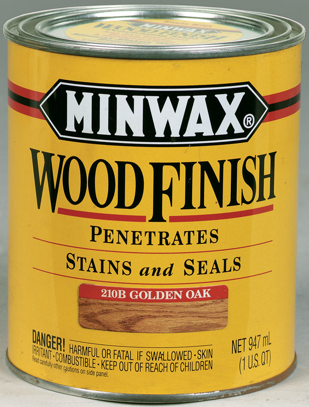 Minwax Wood Finish Transparent Oil-Based Wood Stain Golden Oak 1 qt ...