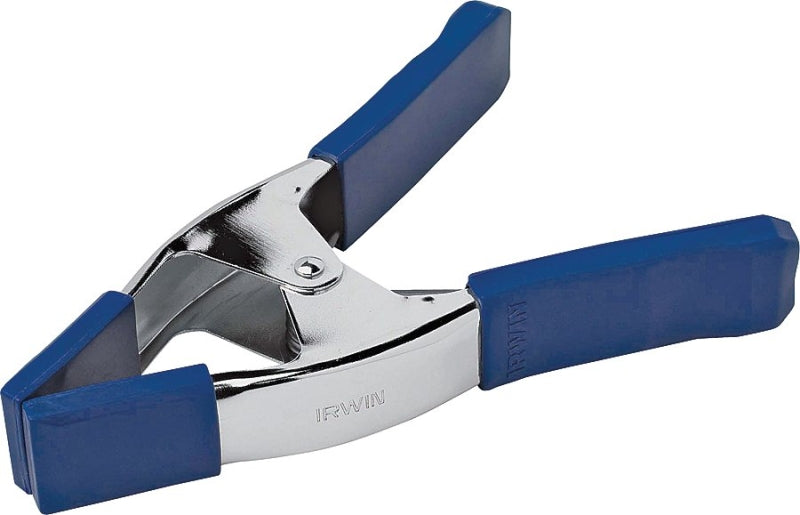 Irwin 222803 Spring Clamp with Soft Grip Pad, 3 in Clamping, Steel, Bl ...