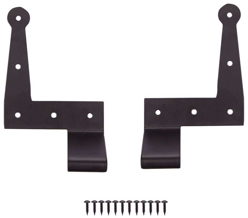 ProSource SH-S06-PS L-Hinge, 7-3/4 x 4-7/8 x 2-3/4 in, Black, Screw Mo ...