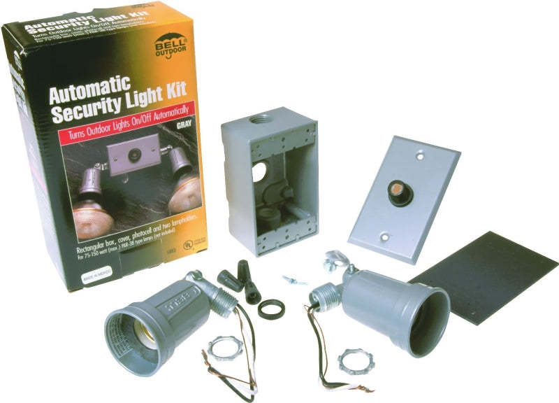 Hubbell 5883-5 Flood Light Kit, 2.12 in L x 2.75 in W x 10.938 in H Di ...
