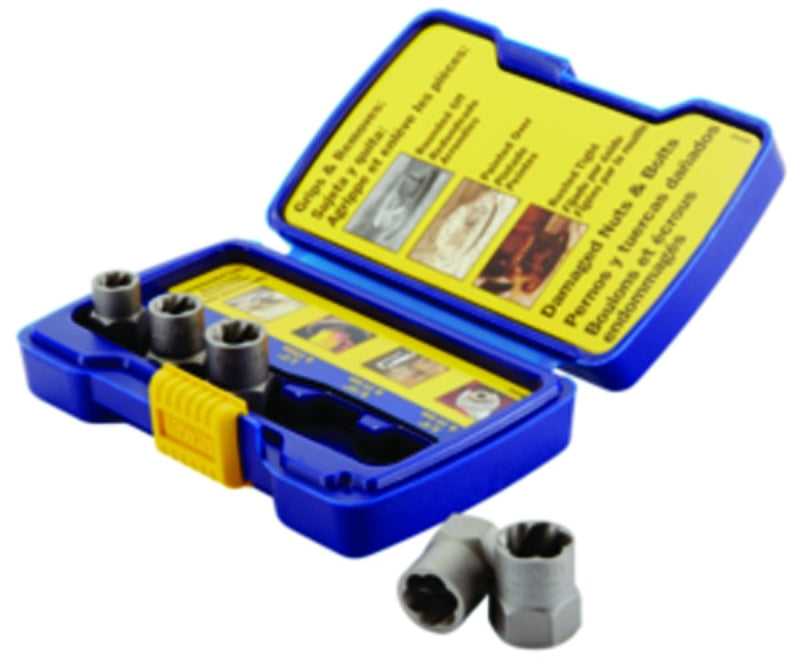 Irwin Hanson Bolt-Grip 394001 Bolt Extractor Set, 5-Piece, HCS, Specif ...