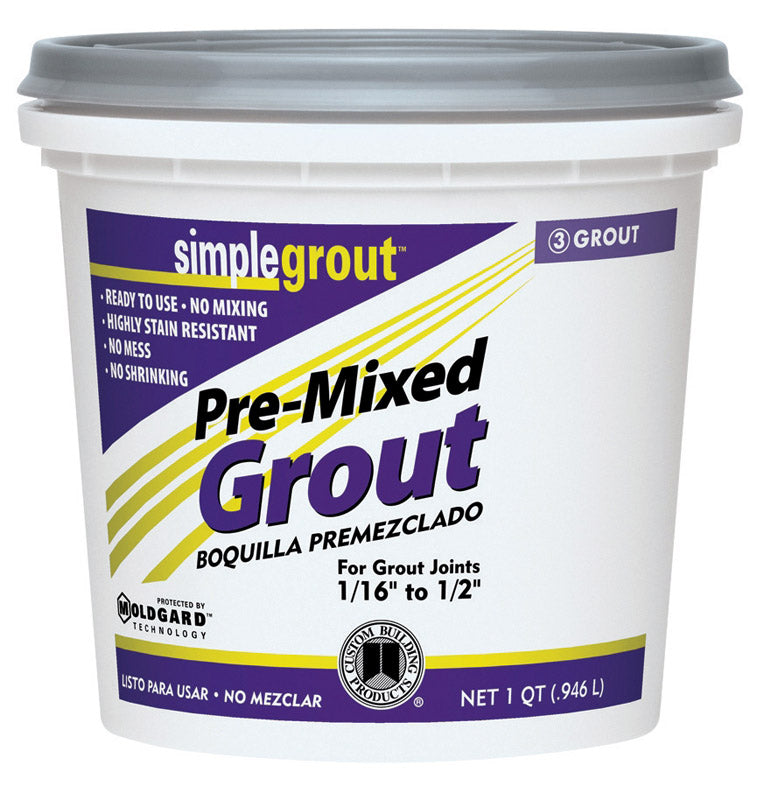 Custom SimpleGrout White Sanded Grout 1 qt. – Shell Lumber and Hardware