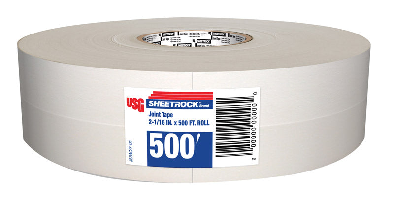Sheetrock 500 ft. L x 2-1/16 in. W Paper White Joint Tape – Shell ...