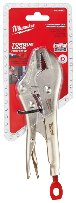 Milwaukee Torque Lock 48-22-3507 Locking Plier, 7 in OAL, 1-3/4 in Jaw ...