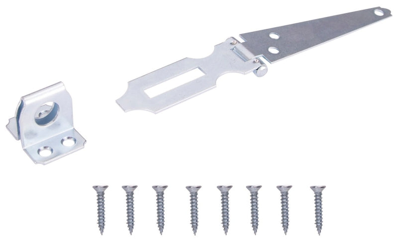 ProSource LR-134-BC-PS Safety Hasp, 4-1/2 in L, Steel, Zinc, 7/16 in D ...