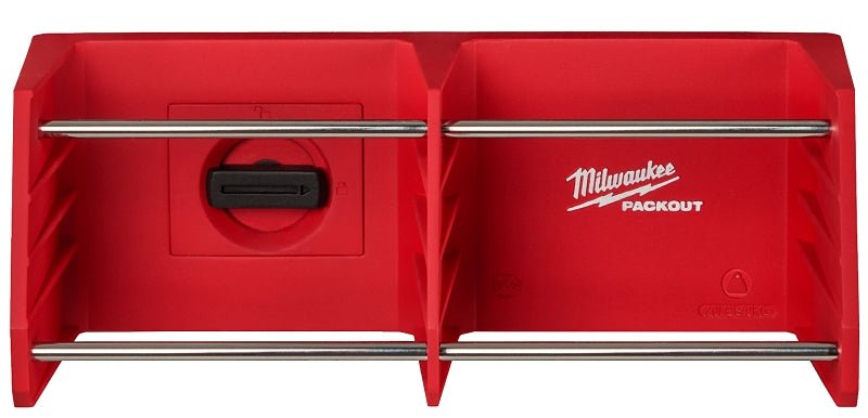 Milwaukee PACKOUT 48-22-8340 Tool Rack, 20 lb, 5 in W, 3-1/2 in H, 9-1 ...