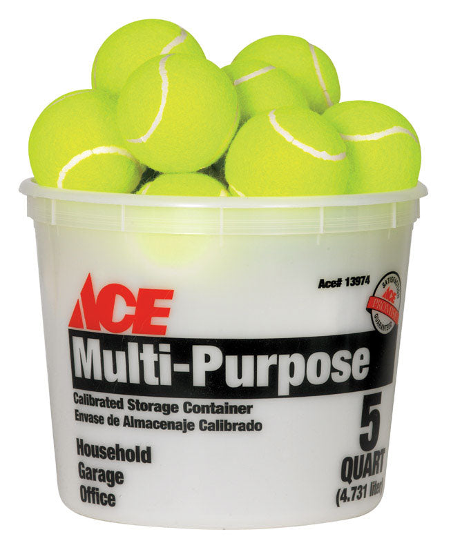 Ace Plastic Bucket 5 qt. Clear – Shell Lumber and Hardware