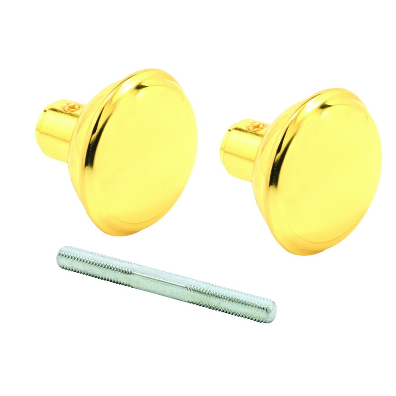 Prime-Line E 2297 Replacement Knob, 2-3/16 in Dia, Brass, Polished ...