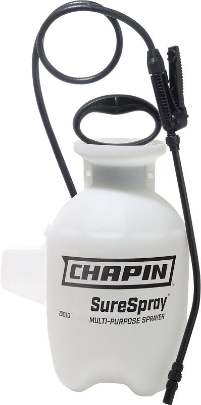 Chapin 20010 Hand Sprayer, 1 gal, Poly Tank, 25 ft Spray Range, 34 in ...