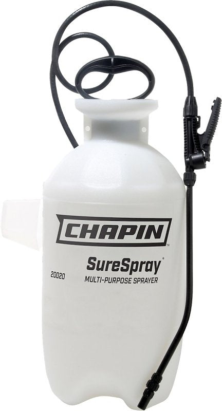 Chapin 20020 Hand Sprayer, 2 gal, Poly Tank, 25 ft Spray Range, 34 in ...