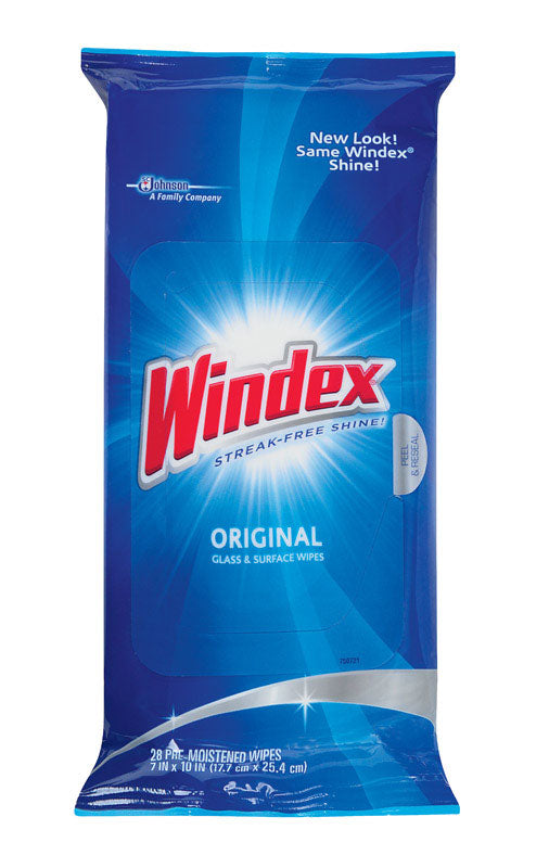 Windex Original 28 pk Glass and Surface Wipes – Shell Lumber and Hardware