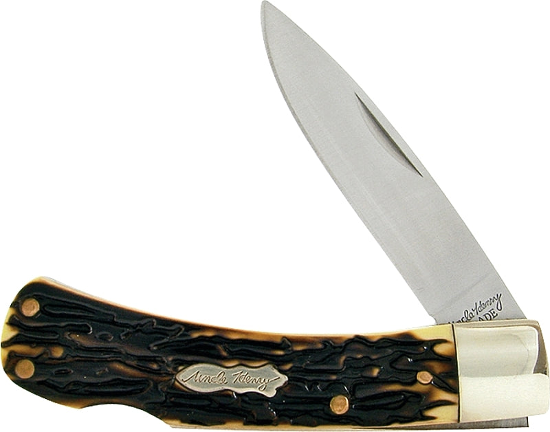 Uncle Henry 5UH Folding Pocket Knife, 2.8 in L Blade, 7Cr17 High Carbo ...