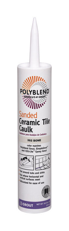 Polyblend Sanded Tile Caulk Bone 10.5 oz. – Shell Lumber and Hardware