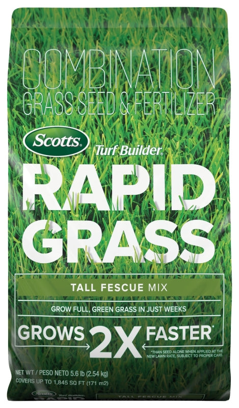 Scotts 18228 Rapid Grass Seed Mix, 16 lb Bag, 5280 sq-ft Coverage Area ...