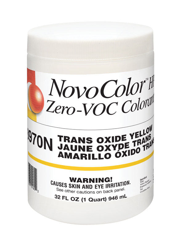 NovoColor HP TY Trans Oxide Yellow Paint Colorant 1 qt. – Shell Lumber ...