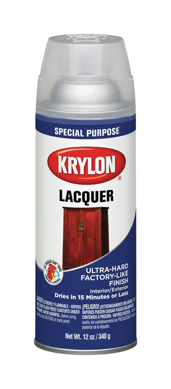 Krylon Clear Gloss Lacaquer Spray 12 oz. – Shell Lumber and Hardware
