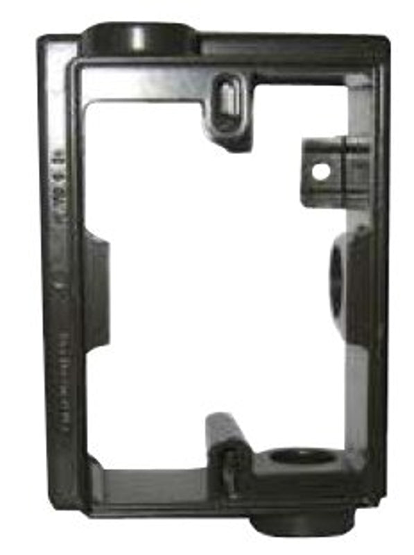 BWF EXF75-2V Box Extension Adapter, 5-1/4 in L, 3-1/2 in W, 1-Gang, Gr ...