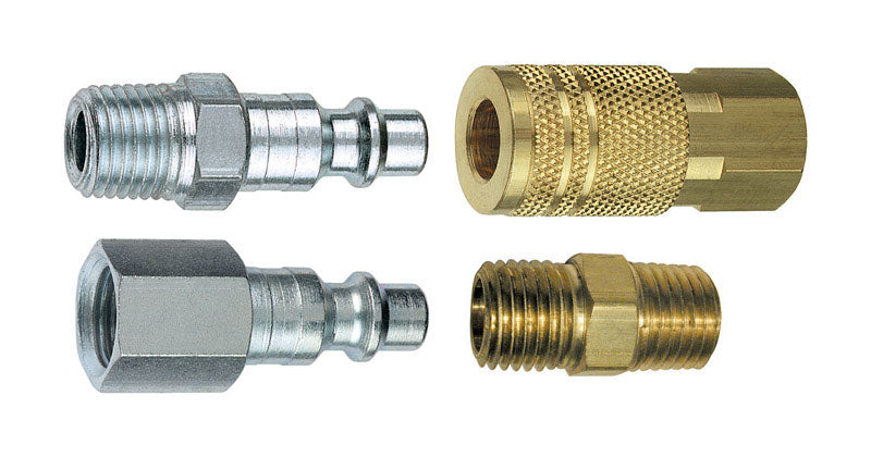 Tru-Flate Air Coupler/Plug Kit Brass/Steel 1/4 in. – Shell Lumber and ...