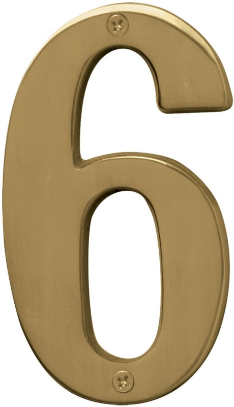 Hy-Ko BR-51PB, Prestige Series BR-51PB/6 House Number, Character: 6, 5 ...