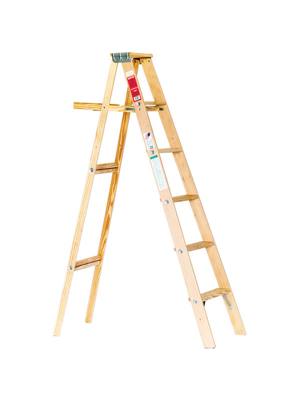 Michigan Ladder 72 in. H Wood Step Ladder Type III 200 lb. – Shell ...
