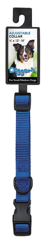 Digger's 2938002 Adjustable Collar, 12 to 18 in L, 5/8 in W, Blue ...