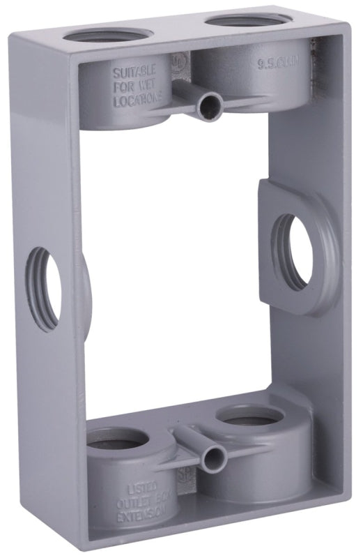 Hubbell 5400-5 Extension Adapter with Lug, 5-1/4 in L, 3-1/2 in W, 1-G ...