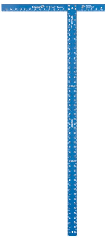 Empire 410-48 Drywall T-Square, 48 in L, 1/4 in Thick, SAE Graduation ...
