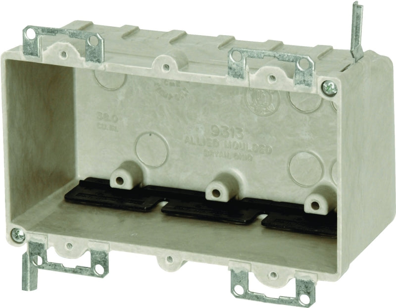 fiberglassBOX 9313-EWK Electrical Box, 3 -Gang, Fiberglass Reinforced ...