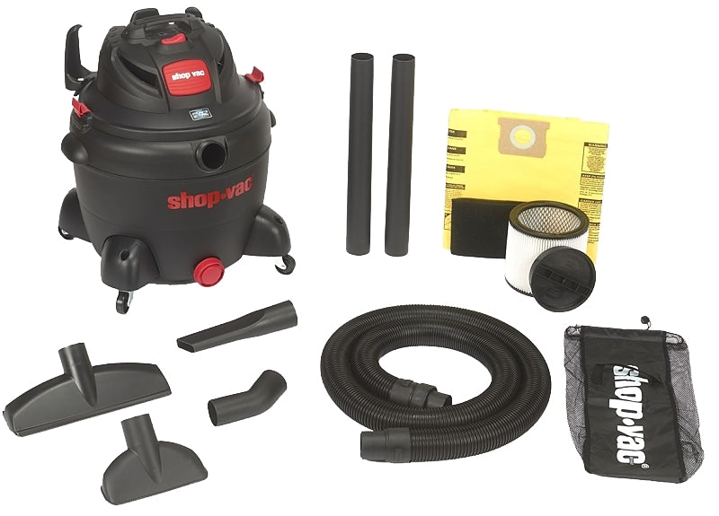 Shop-Vac 8252605 Wet/Dry Vacuum, 16 gal Vacuum, 150 cfm Air, Cartridge ...