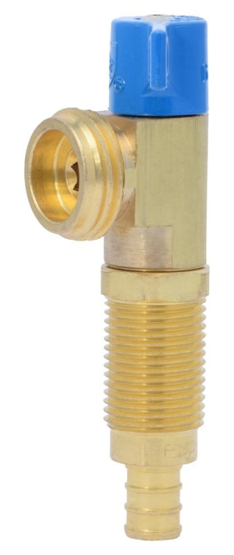 SharkBite 24813A Washing Machine Valve, Cold, Brass, Blue, For: 3/4 in ...
