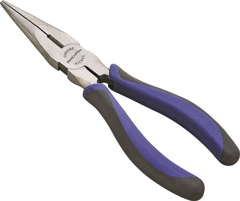 Mintcraft JL-NP033 Long Nose Plier, 6 in OAL Precision Milled Tapered ...
