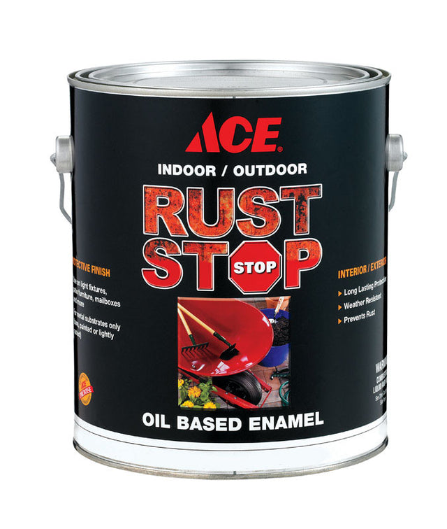 Ace Gloss Mid Tone Rust Stop Oil-based Enamel Paint 400g/L Tintable Ba ...