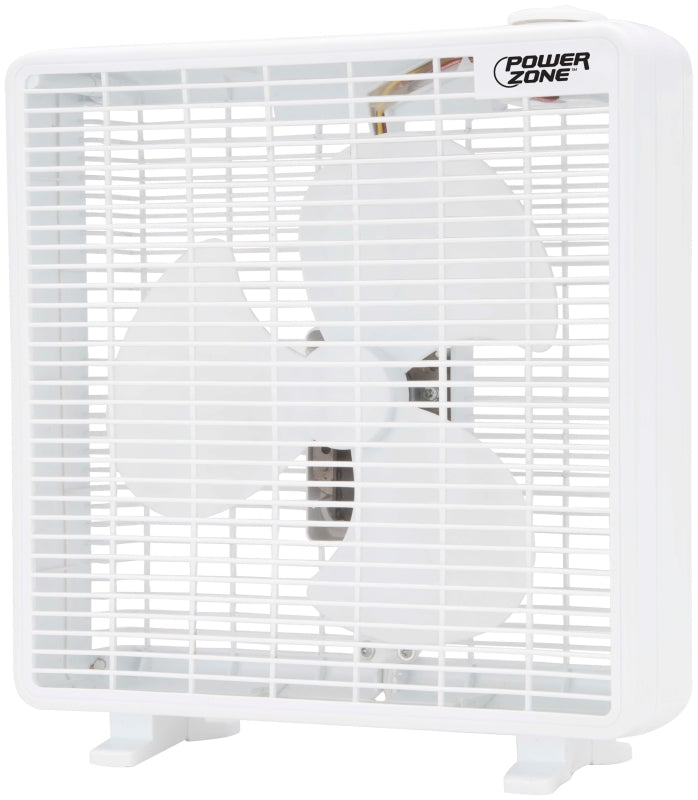 PowerZone F-1022 Box Fan, 120 VAC, 10 in Dia Blade, 3-Blade, 3-Speed ...