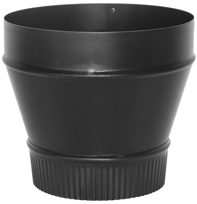 Imperial BM0080 Stove Pipe Reducer, 8 x 7 in, Crimp, 24 ga Thick Wall ...