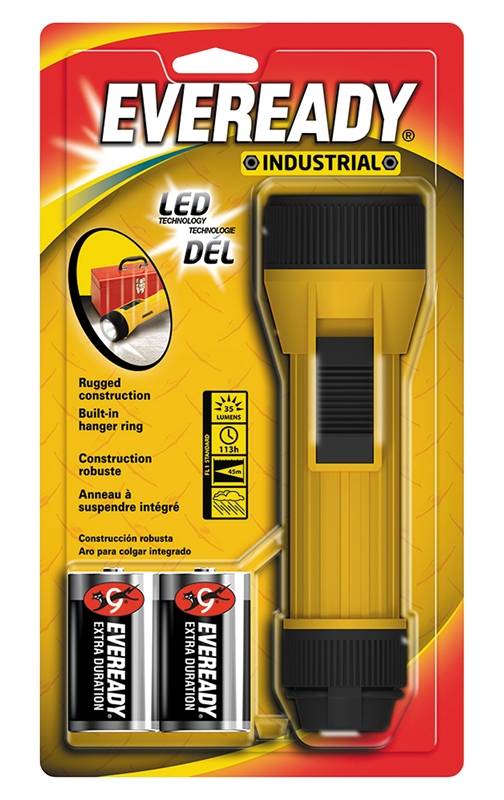 Eveready EVINL25S Heavy Duty Industrial Flashlight, LED – Shell Lumber ...
