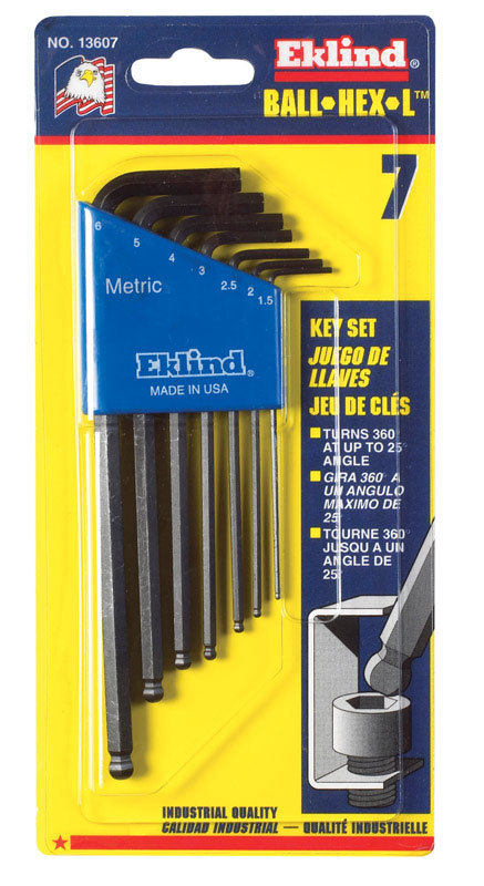 Eklind Metric Long Arm Balldriver Hex Key Set 7 pc. – Shell Lumber and ...