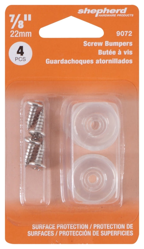 Shepherd Hardware 9072 Screw Bumper, 7/8 in, Round, Rubber – Shell ...