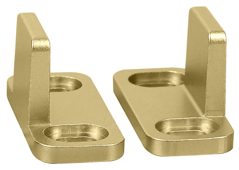National Hardware N700-113 Double Guide, Aluminum, Brushed Gold, Floor ...
