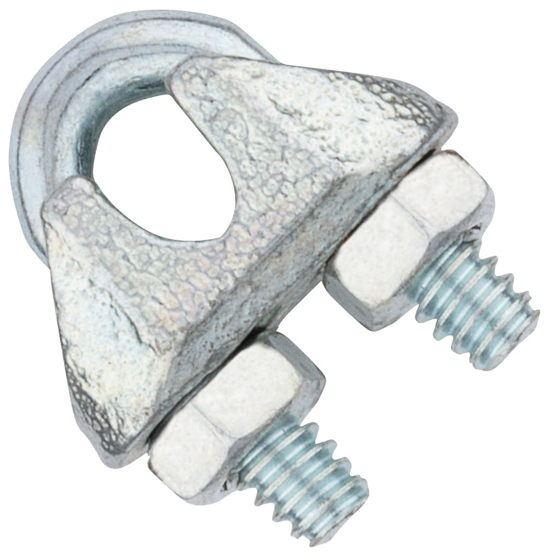 National Hardware N889-013 Wire Cable Clamp, 1/8 in Dia Cable, 7/8 in ...