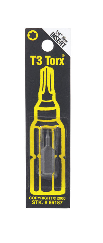 Best Way Tools Tri-Wing T3 Torx Screwdriver Bit 1/4 in. Dia. x 1 in. L ...