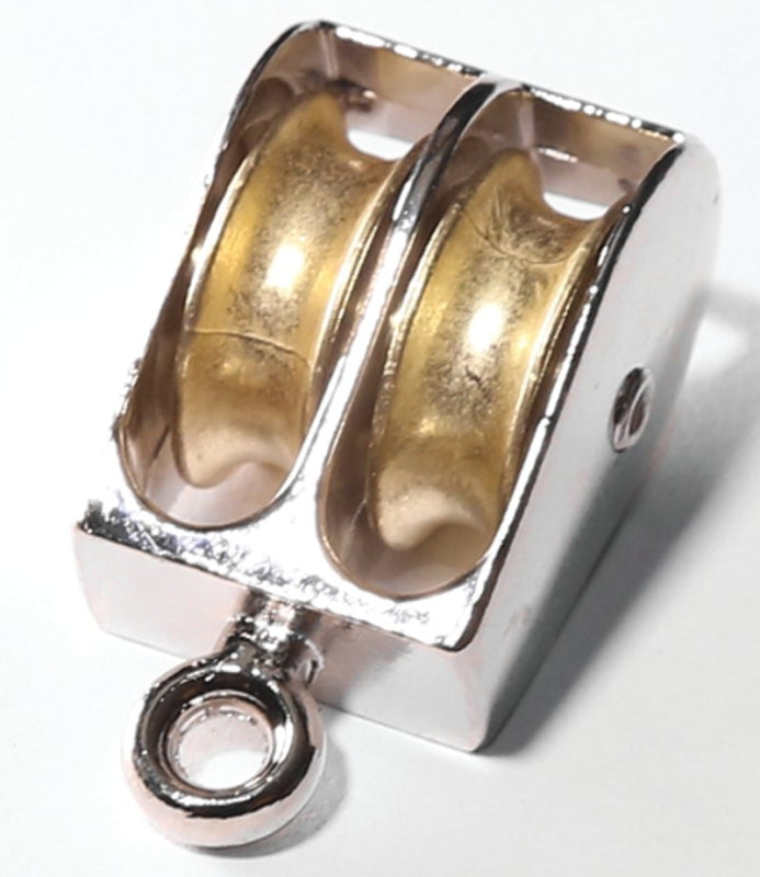 Baron 0176ZD-1 Rope Pulley, 1/4 in Rope, 55 lb Working Load, 1 in Shea ...