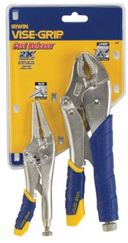 Irwin 77T Locking Plier Set, Steel, Blue/Yellow, Nickel – Shell Lumber ...