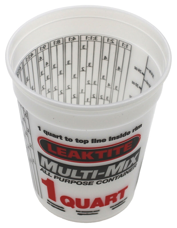 Leaktite #2M3 Multi-Mix Container, 1 qt, HDPE, Clear – Shell Lumber and ...