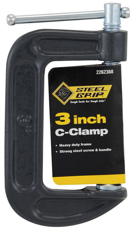Steel Grip Steel Adjustable C-Clamp 3 in. – Shell Lumber and Hardware