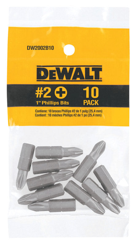 DeWalt #2 in. Phillips Screwdriver Bit 10 pc. – Shell Lumber and Hardware