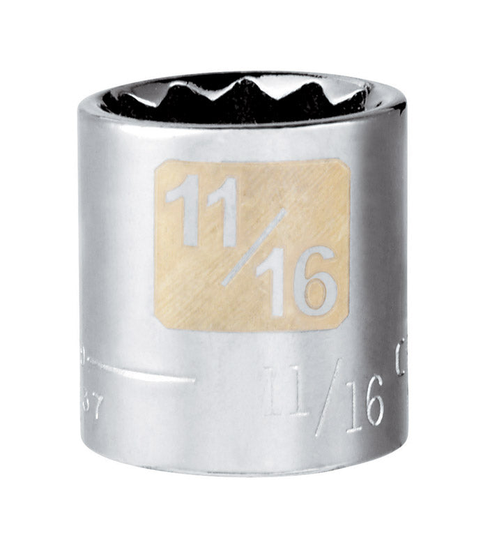 Craftsman 3/8 in. Drive 12 Point 11/16 in. Standard Socket – Shell ...